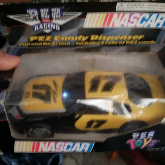 Nascar | Games | Nascar Black And Yellow Pez Toy Car | Poshmark